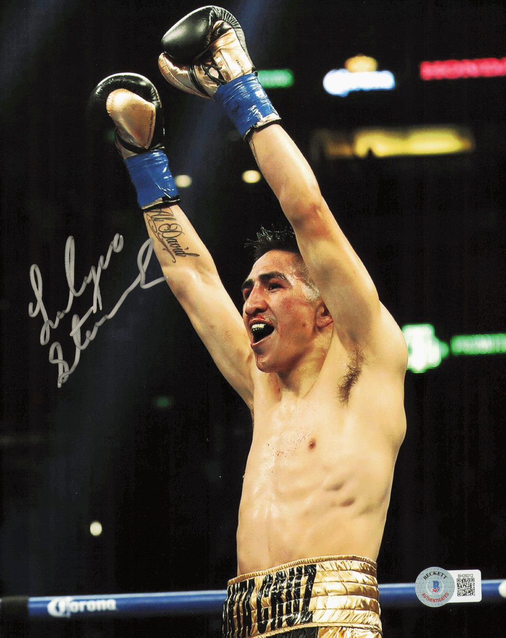 Leo Santa Cruz Autographed 8x10 Photo Beckett BAS QR #BH29212 - Mill ...