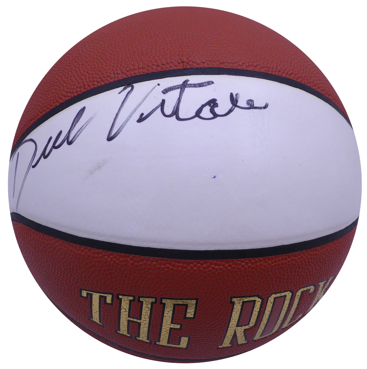 Dick Vitale Autographed The Rock Basketball ESPN Announcer Beckett BAS #F58228 - Mill Creek Sports