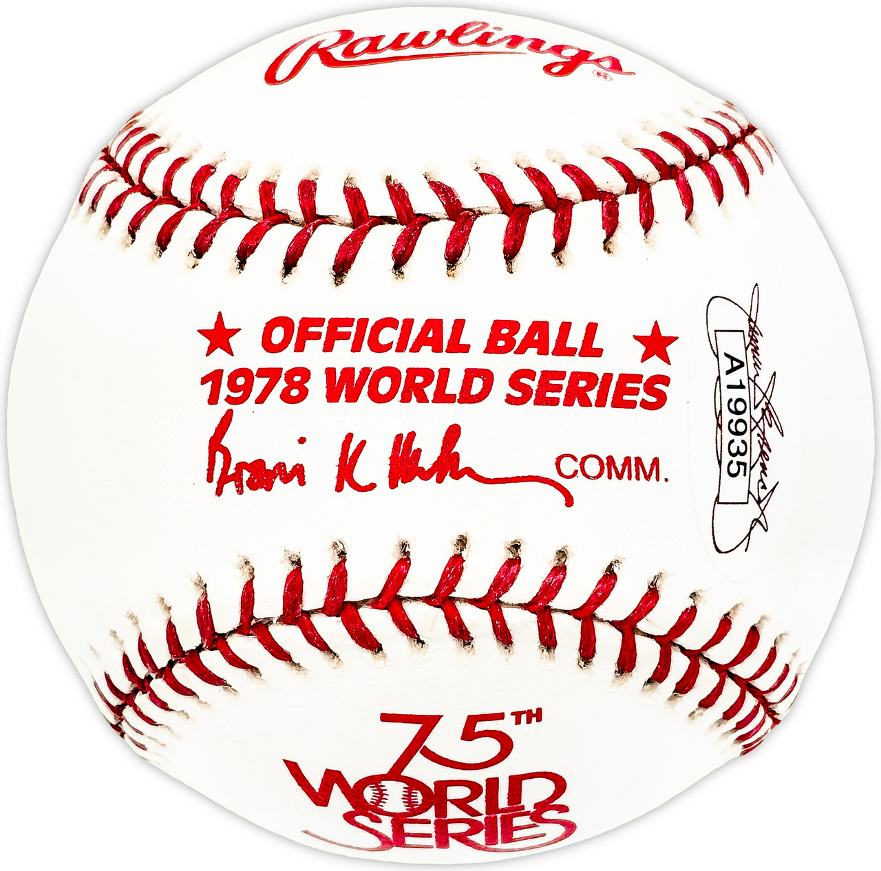Goose Gossage Autographed Official 1978 World Series Logo MLB Baseball ...