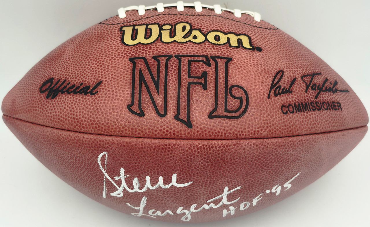 Steve Largent Autographed Official NFL Leather Football Seattle ...