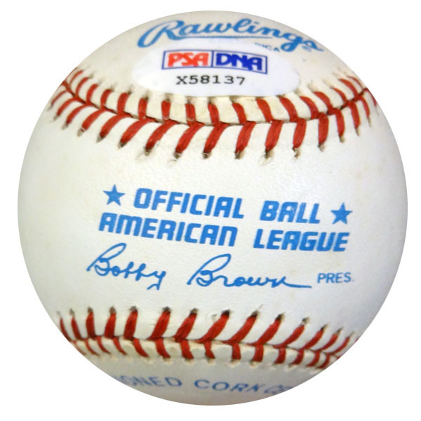 Howie Schultz Autographed Official AL Baseball Brooklyn Dodgers PSA/DNA ...