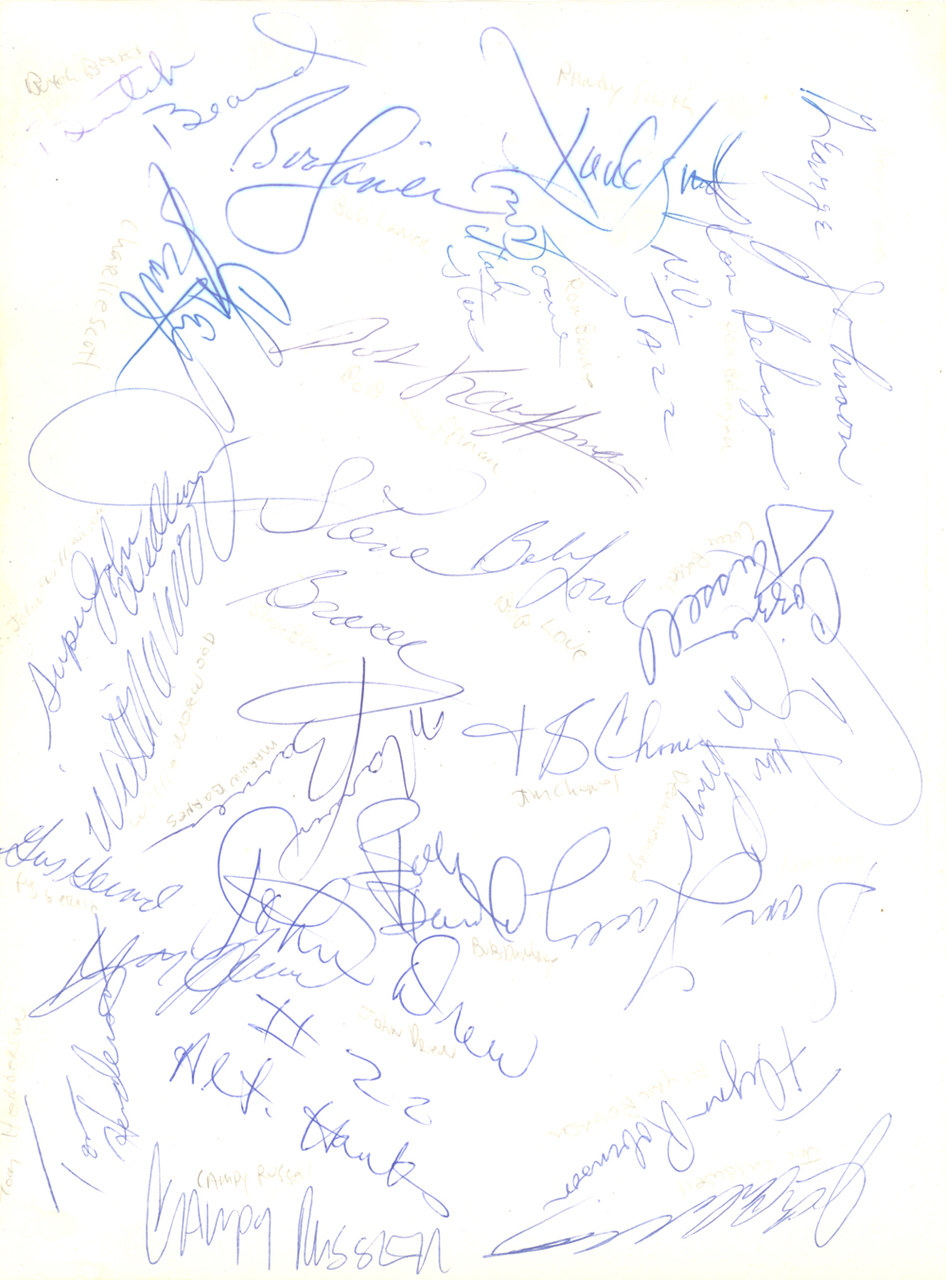 1970's NBA/ABA Greats Autographed 8.5x11 Photo With 24 Total signatures ...