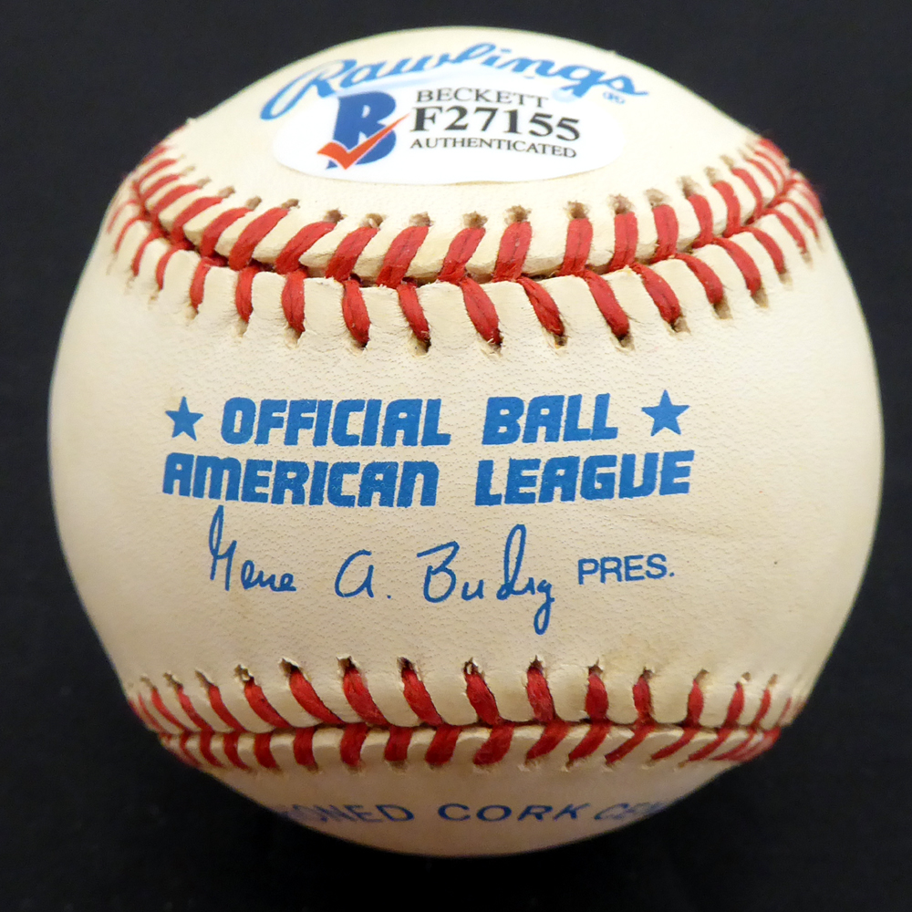Bud Metheny Autographed Official AL Baseball New York Yankees "#3 ...