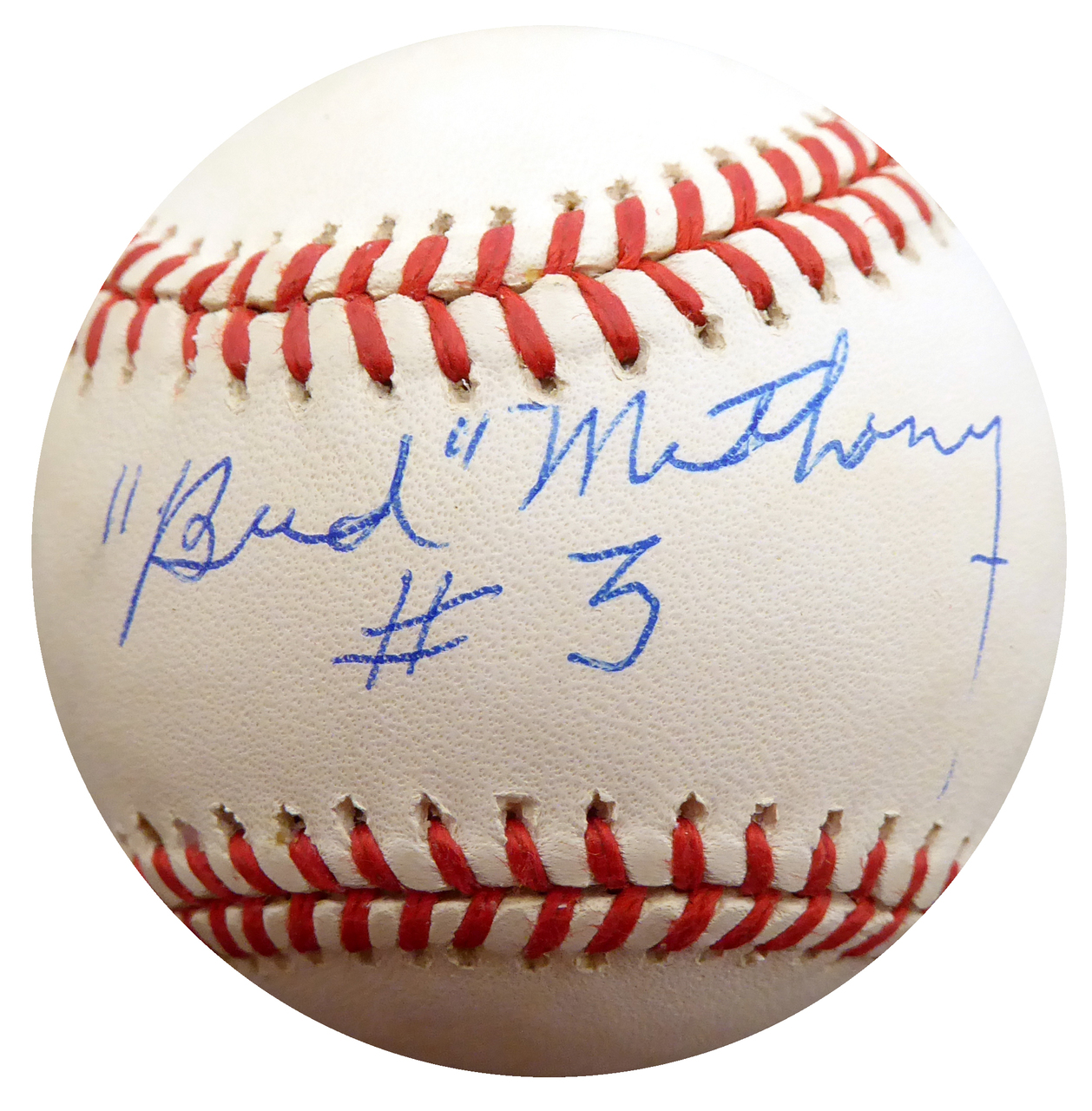 Bud Metheny Autographed Official AL Baseball New York Yankees "#3 ...