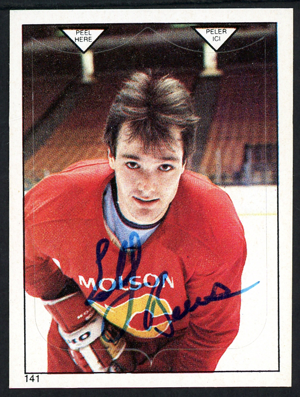 Ed Beers Autographed 1983-84 O-Pee-Chee Sticker Card #141 Calgary ...