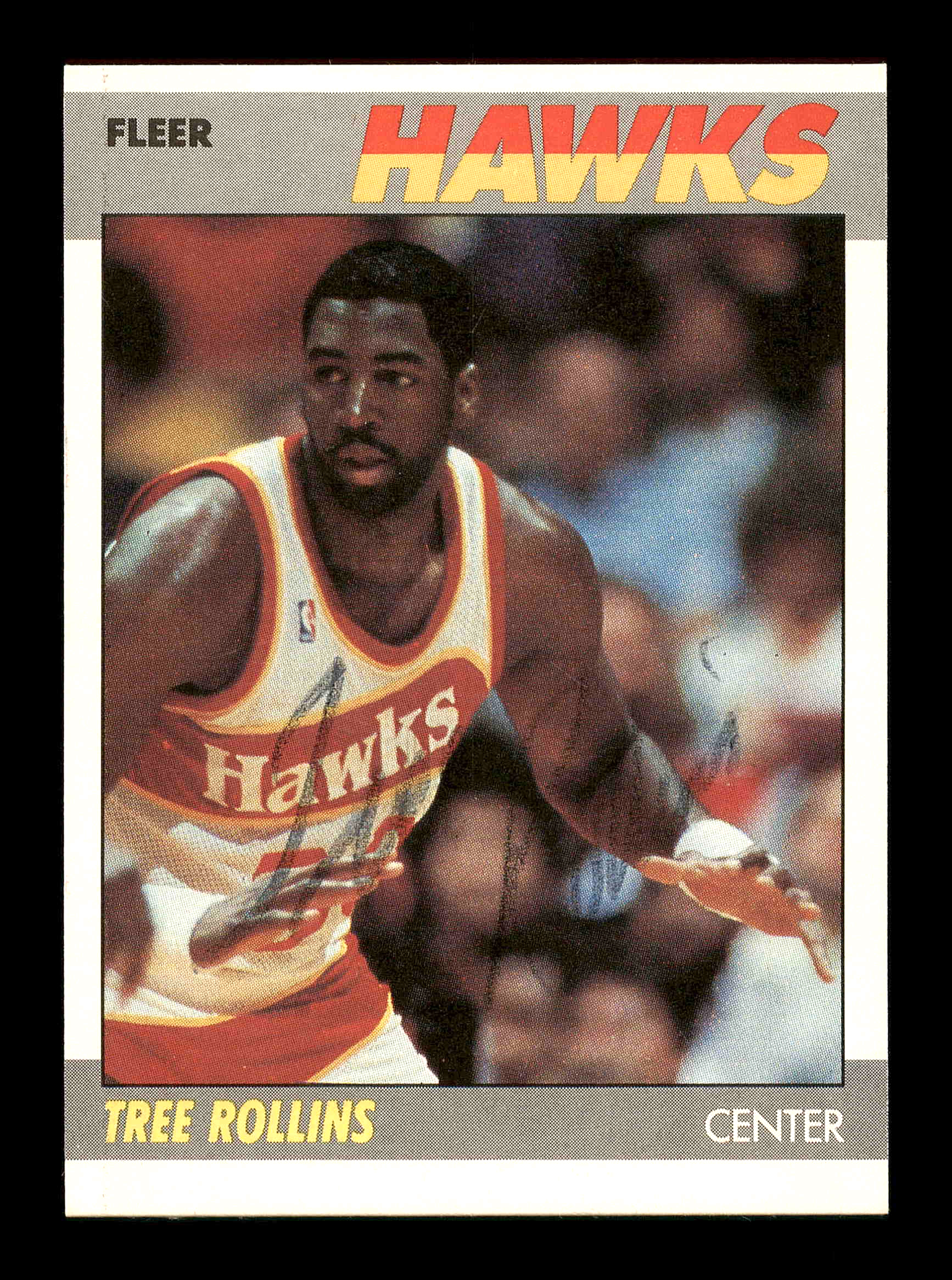 Tree Rollins Autographed 1987-88 Fleer Card #94 Atlanta Hawks SKU ...