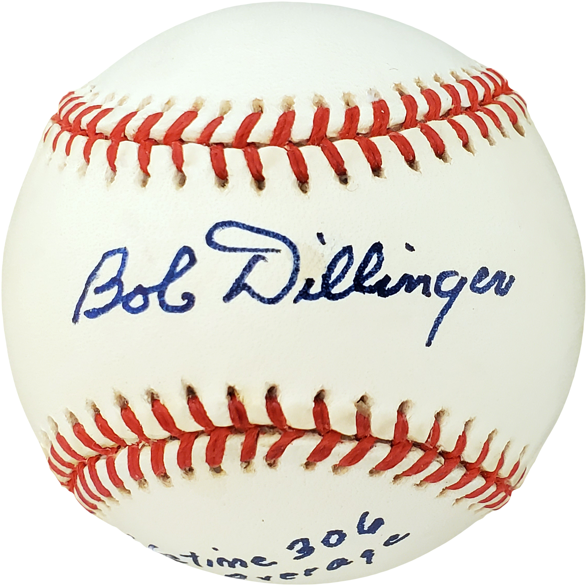 Bob Dillinger Autographed Official AL Baseball St. Louis Browns ...