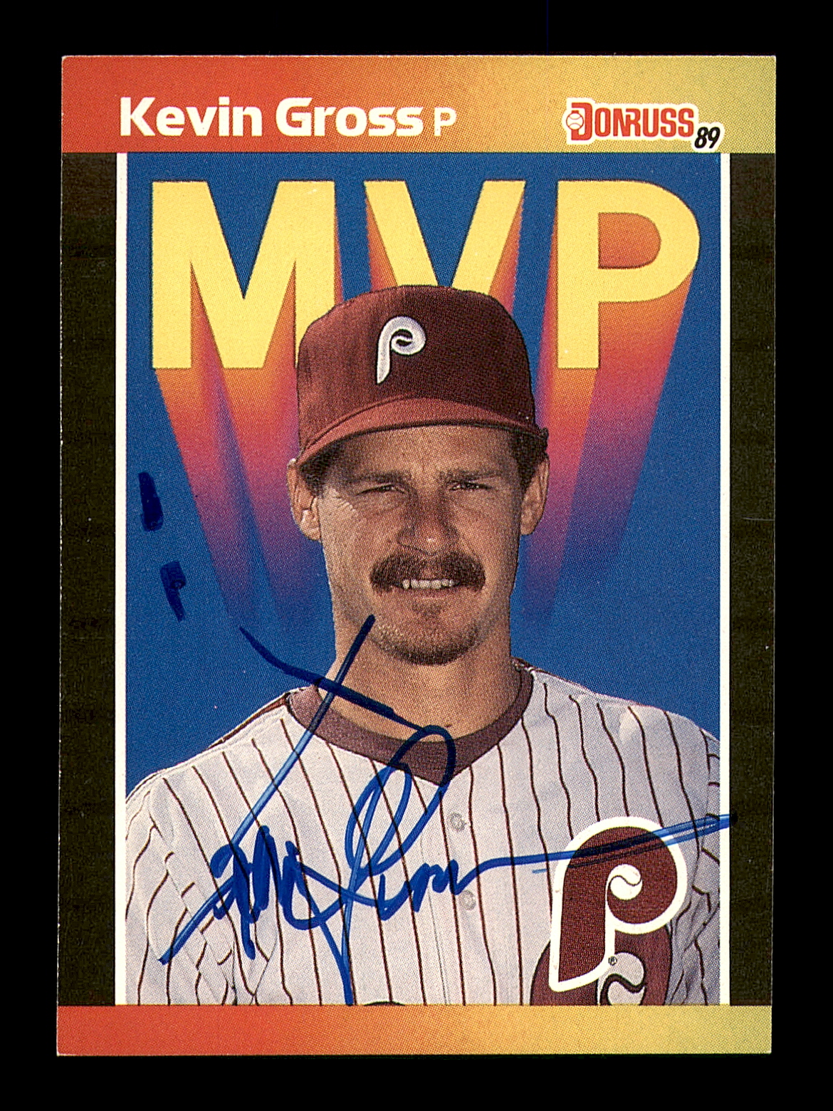 Kevin Gross Autographed 1989 Donruss Card #BC-12 Philadelphia Phillies ...