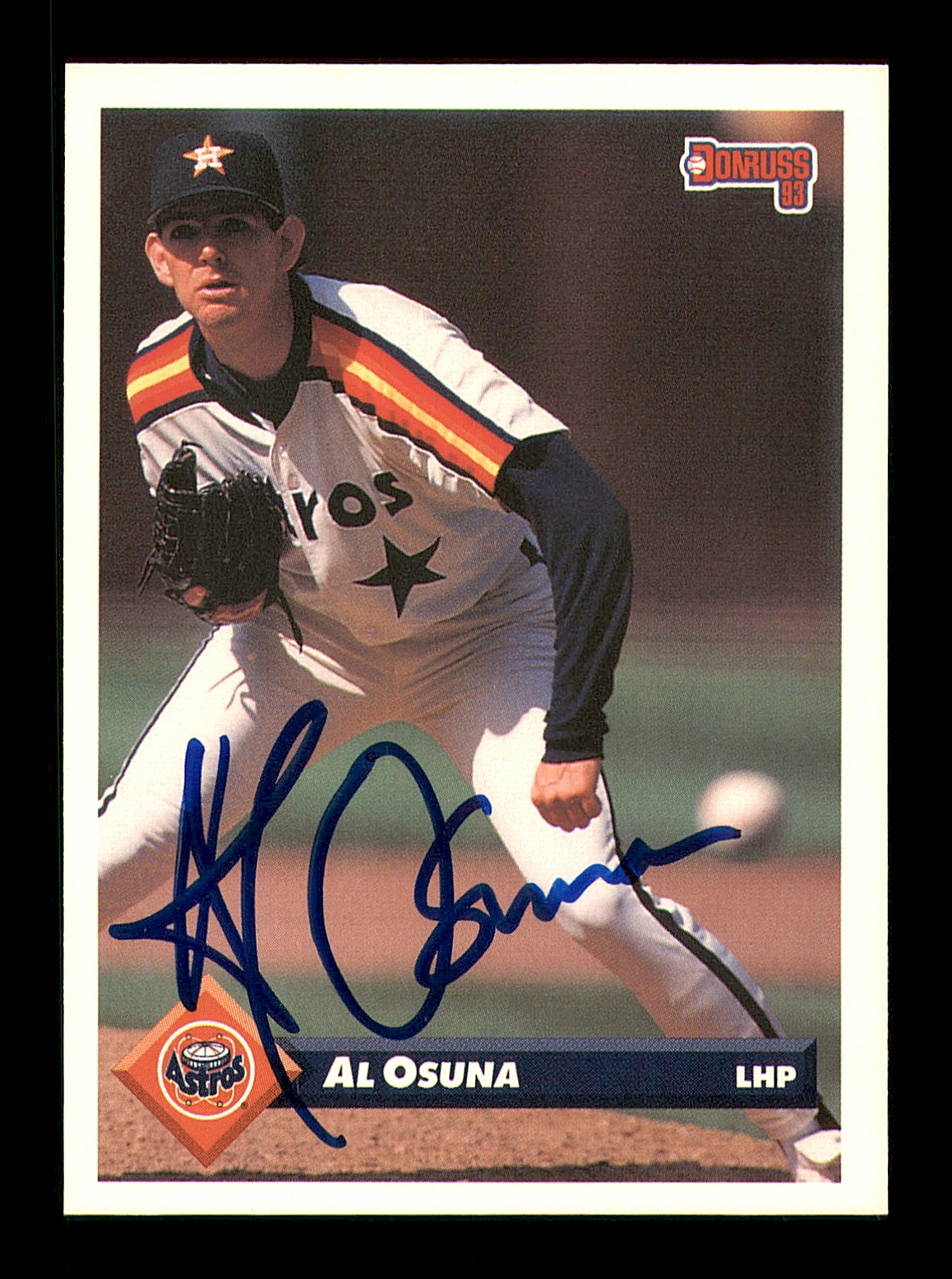 Al Osuna Autographed 1993 Donruss Card #216 Houston Astros SKU #184646 ...