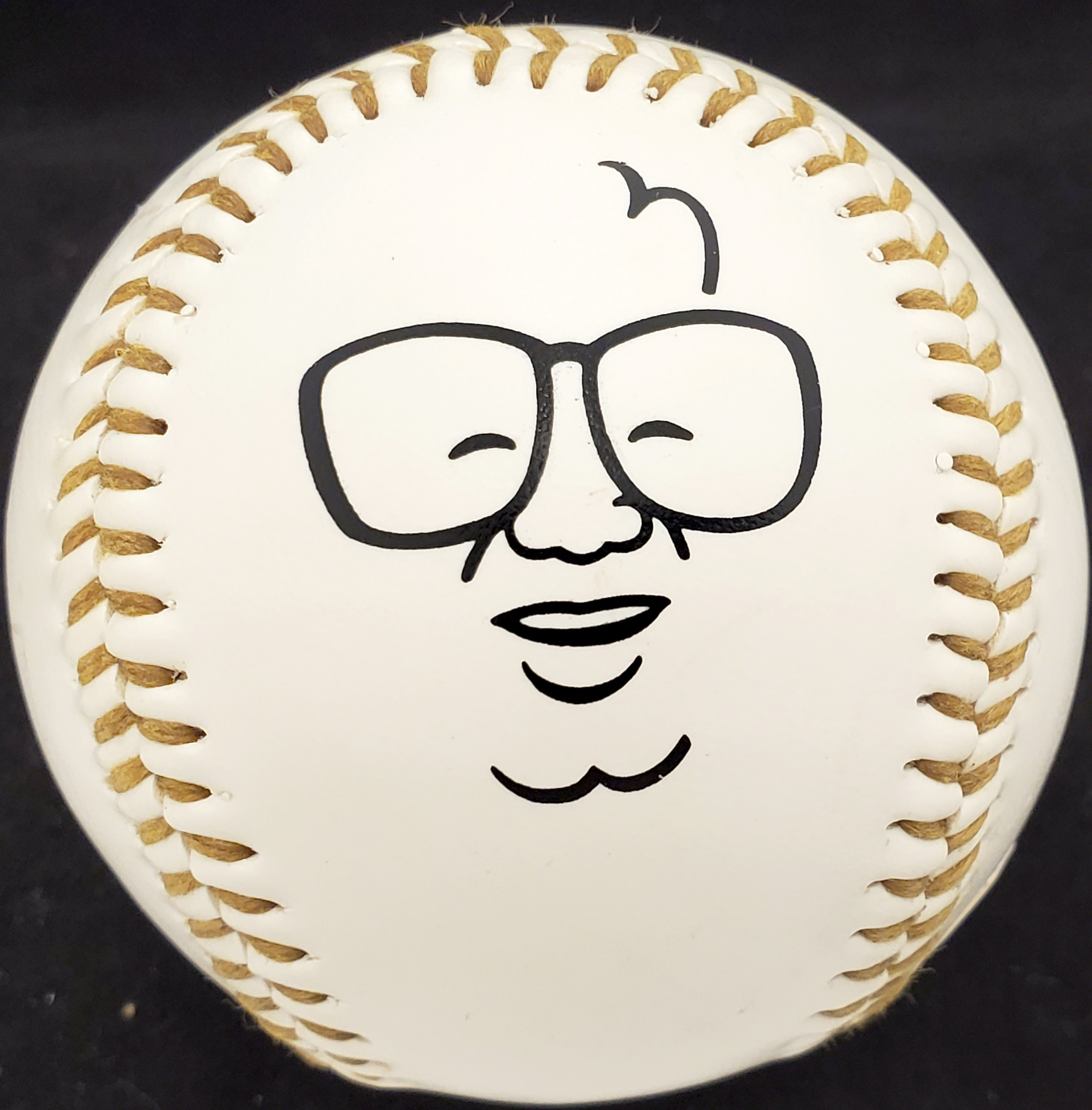 Harry Caray Autographed Official Fotoball Baseball Chicago Cubs ...