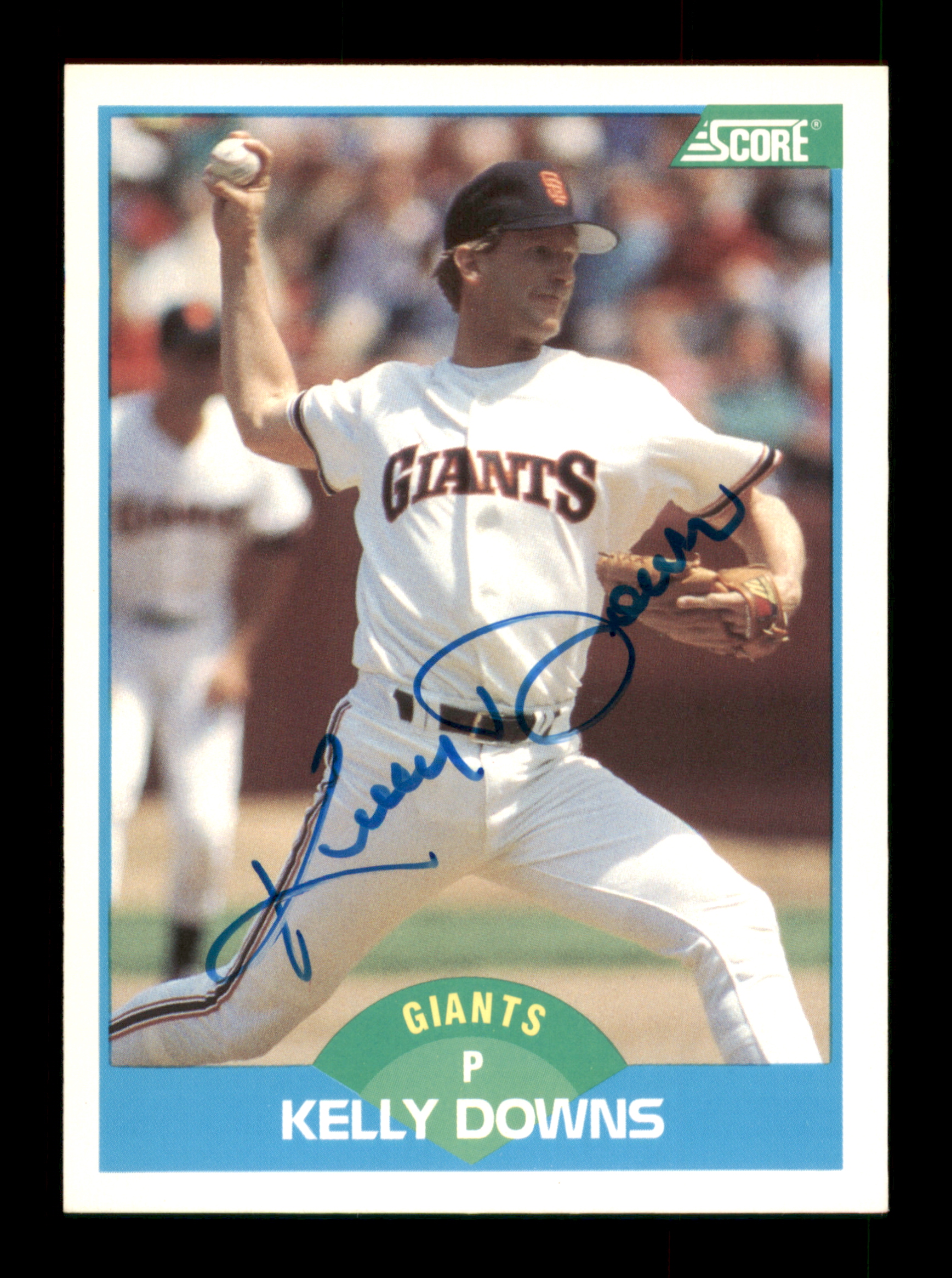 Kelly Downs Autographed 1989 Score Card #124 San Francisco Giants SKU ...