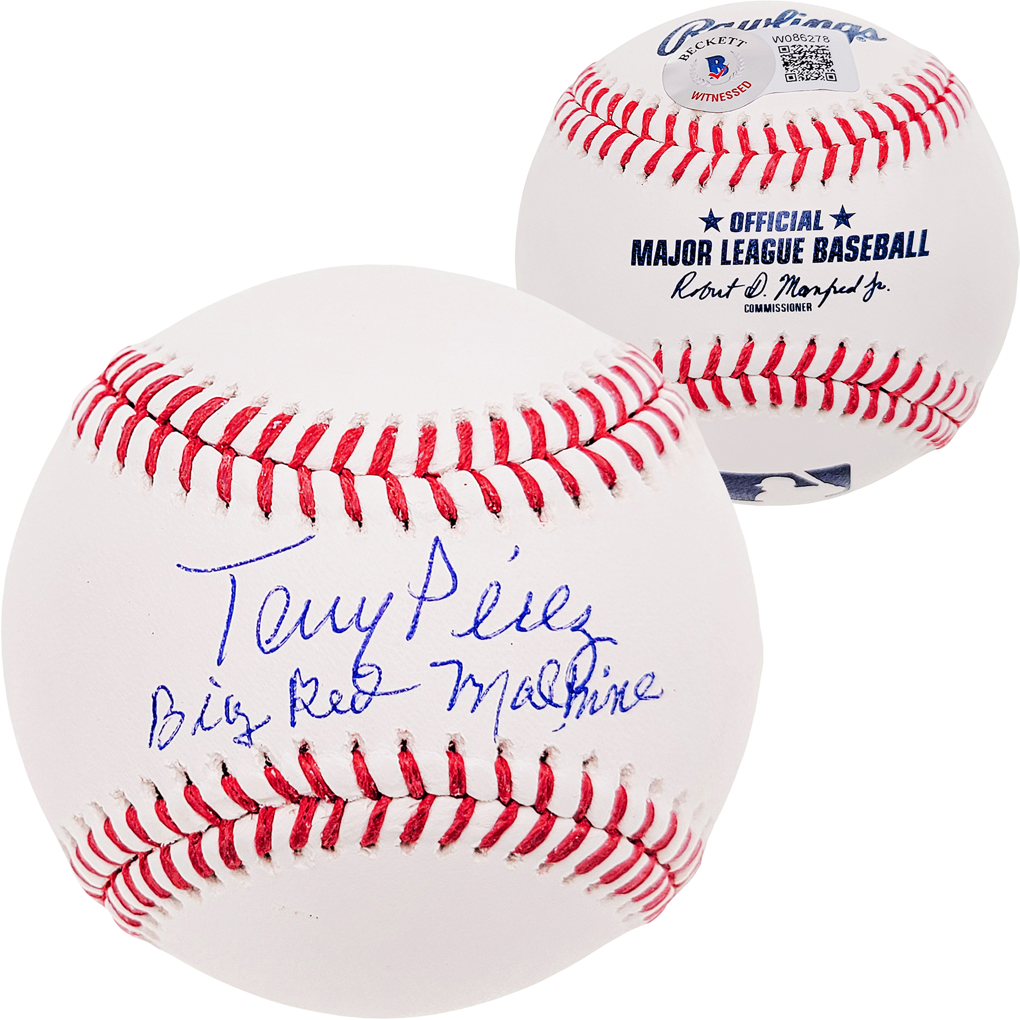 Tony Perez Autographed Official MLB Baseball Cincinnati Reds "Big Red ...