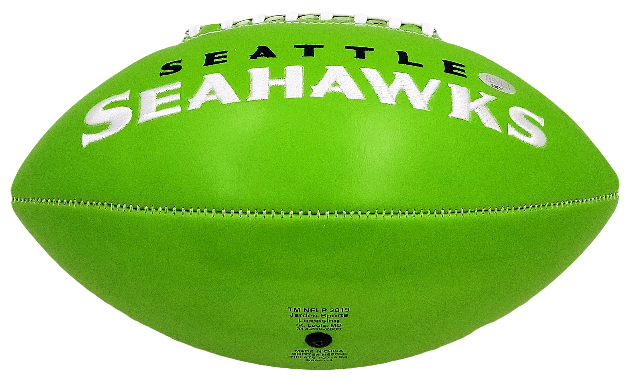 Steve Largent & Jim Zorn Autographed Seattle Seahawks Green Logo ...