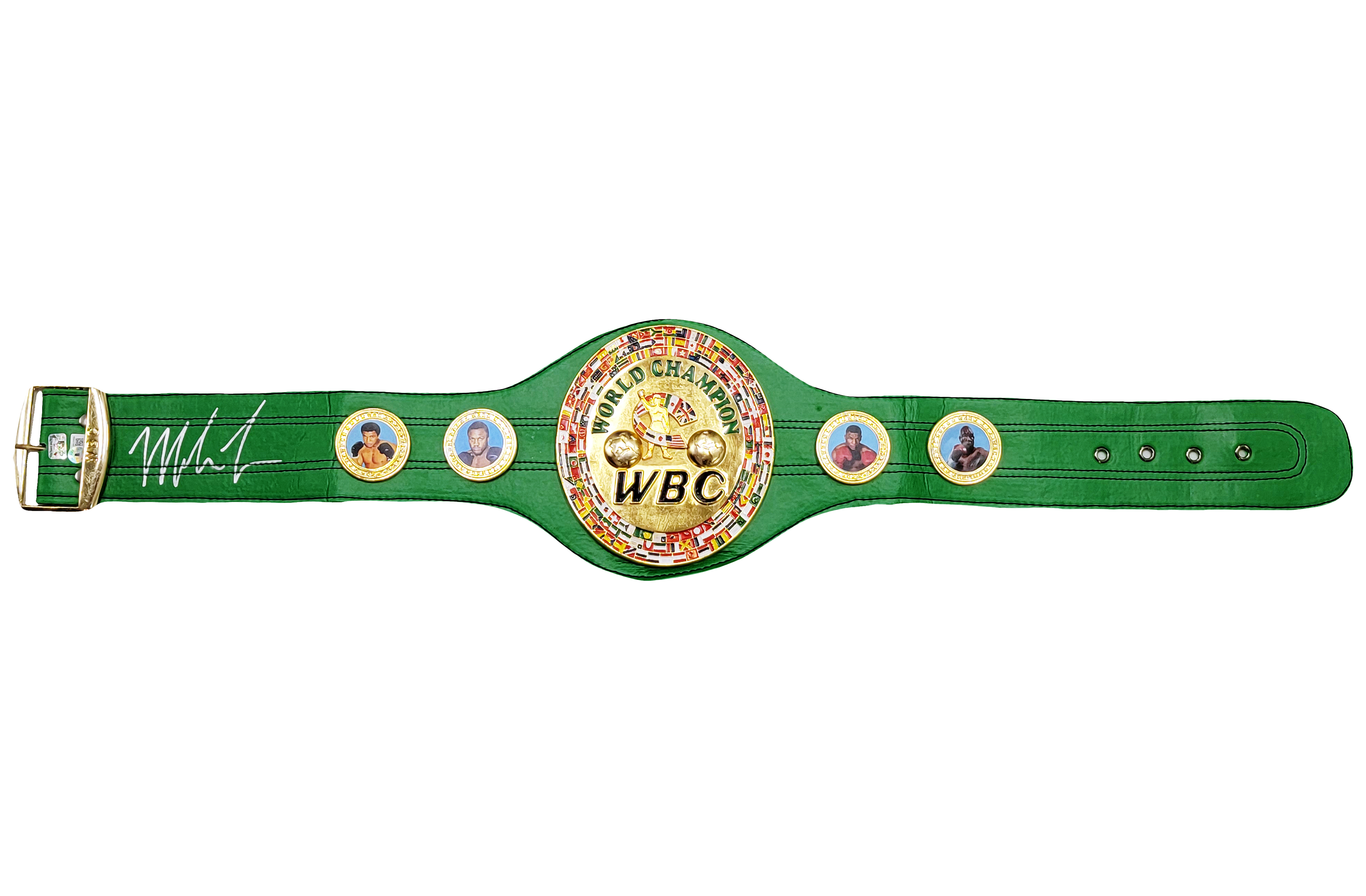 Mike Tyson Autographed Green WBC World Championship Belt Beckett BAS ...