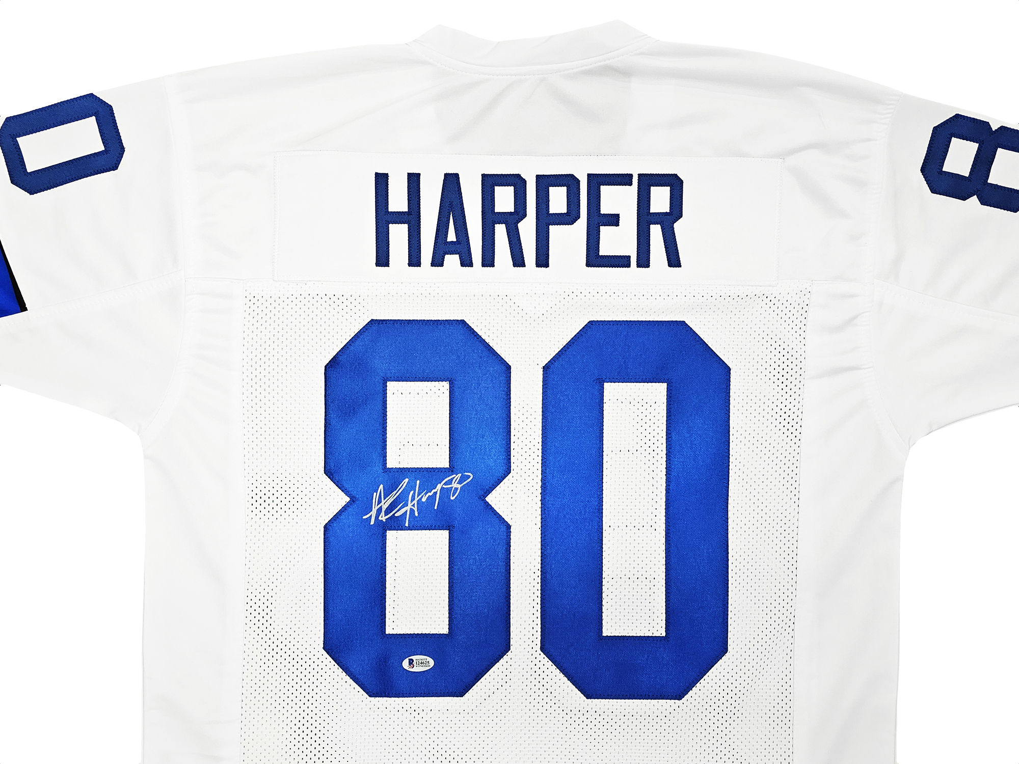 Dallas Cowboys Alvin Harper Autographed White Jersey Beckett BAS ...