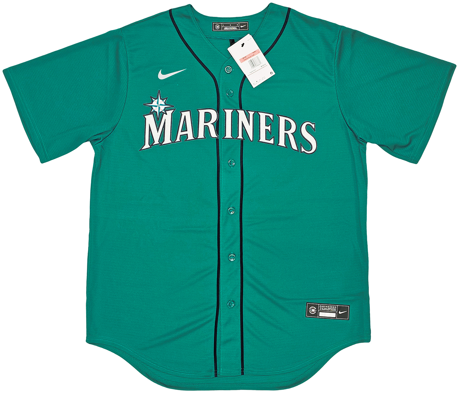 Seattle Mariners Ken Griffey Jr. Autographed Teal Nike Jersey Size L ...