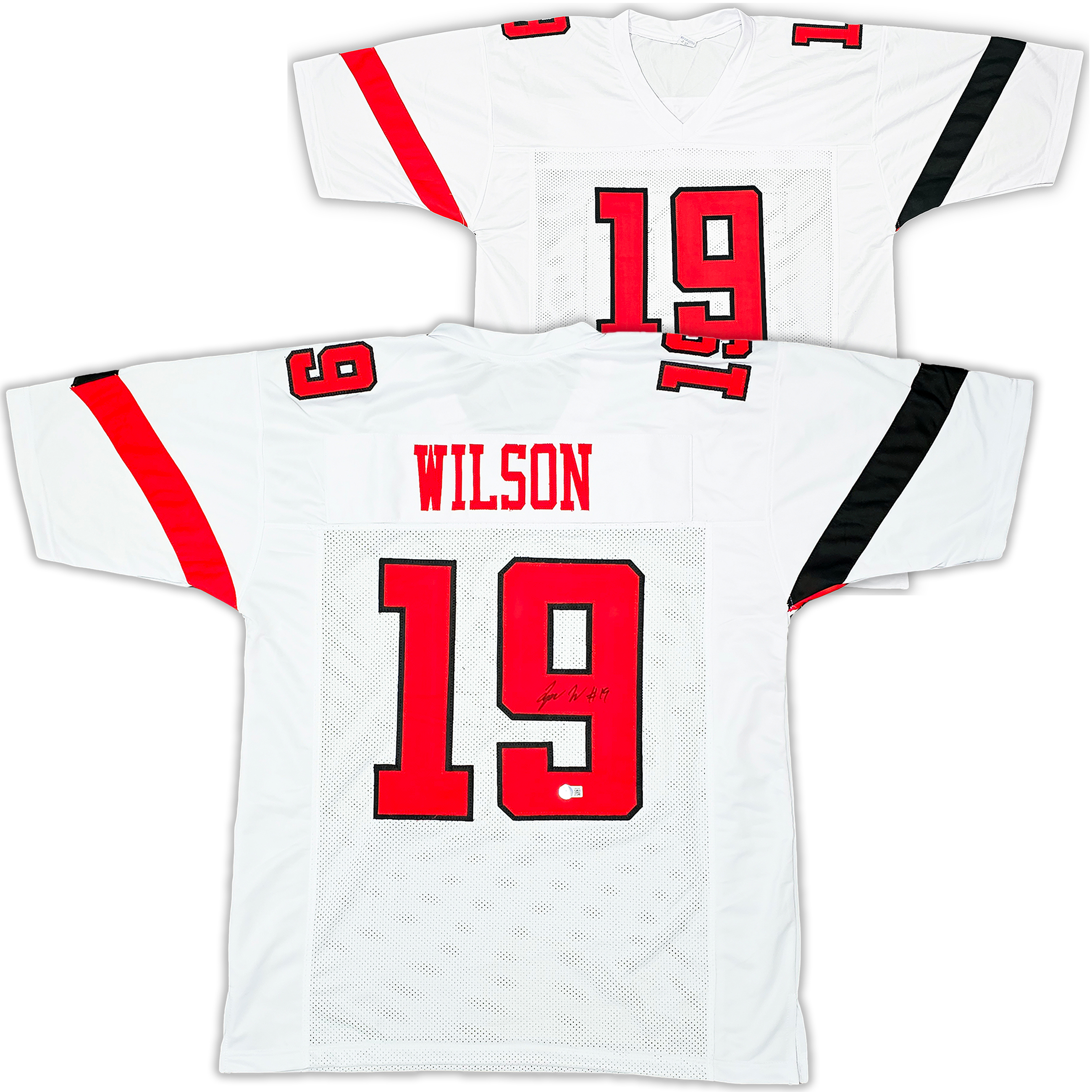 Texas Tech Red Raiders Tyree Wilson Autographed White Jersey Beckett ...