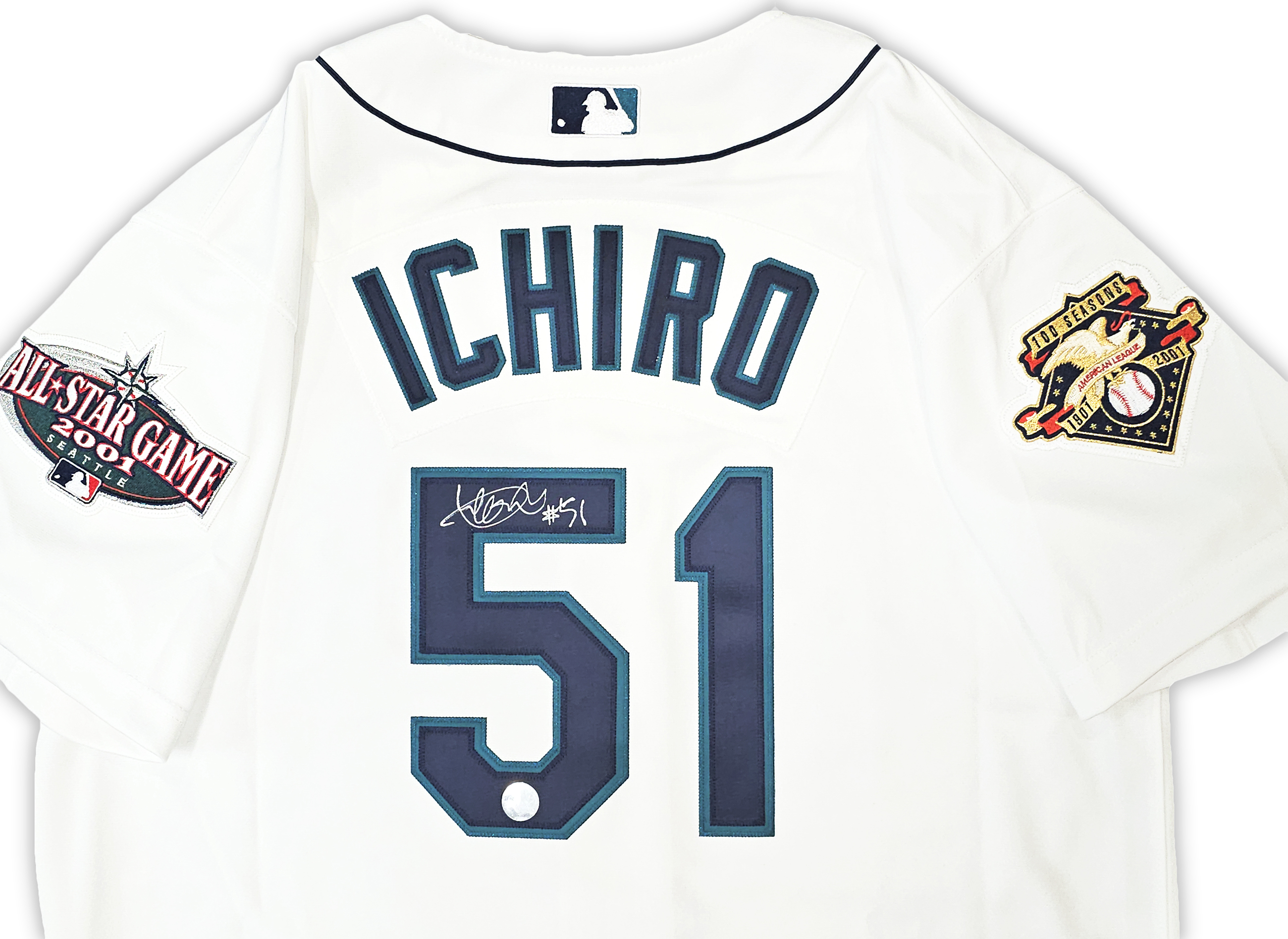 Seattle Mariners Ichiro Suzuki Autographed White Authentic Mitchell ...