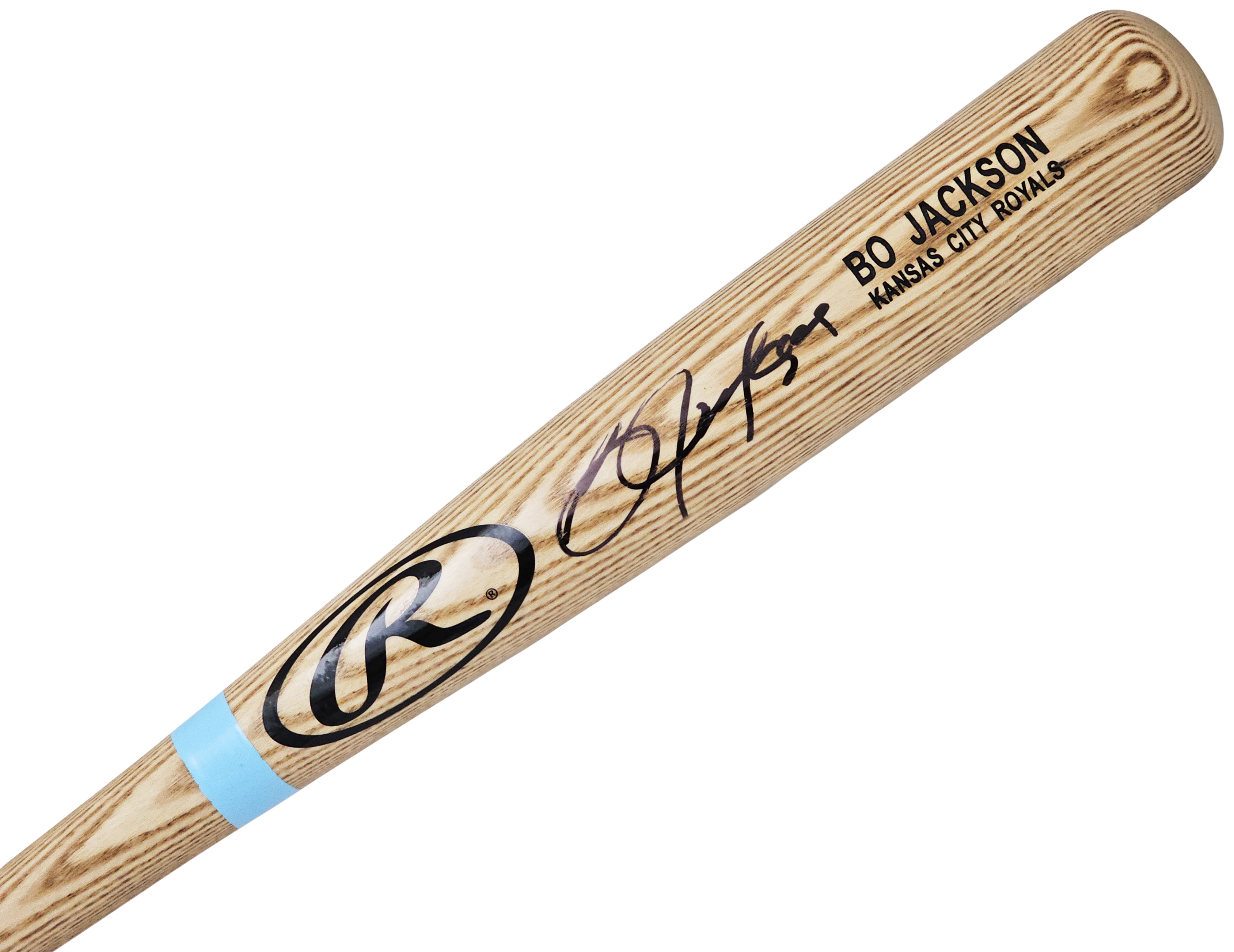 Bo Jackson Autographed Natural Rawlings Player Model Bat Kansas City ...
