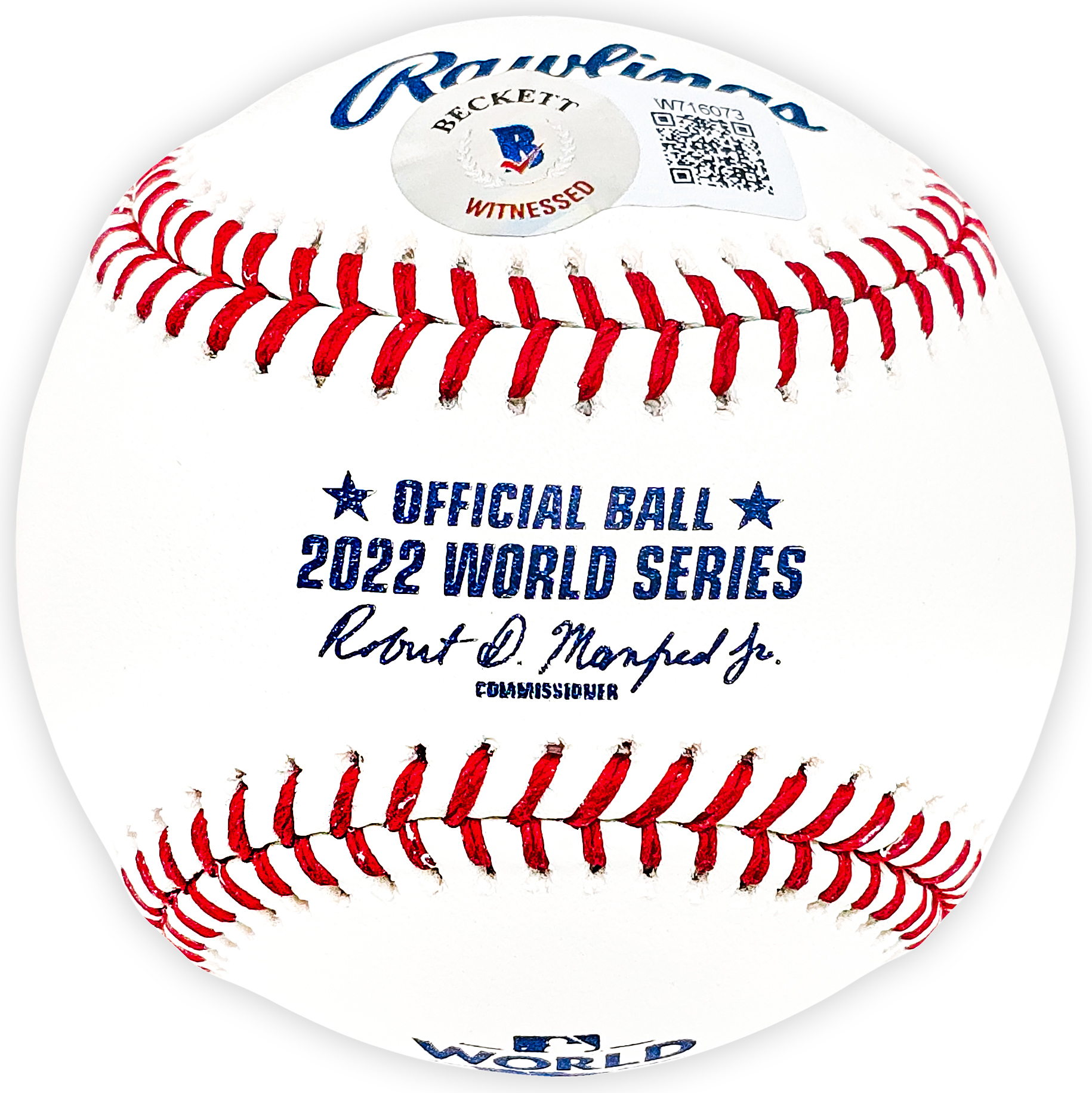 Luis Garcia Autographed Official 2022 World Series Logo MLB Baseball ...