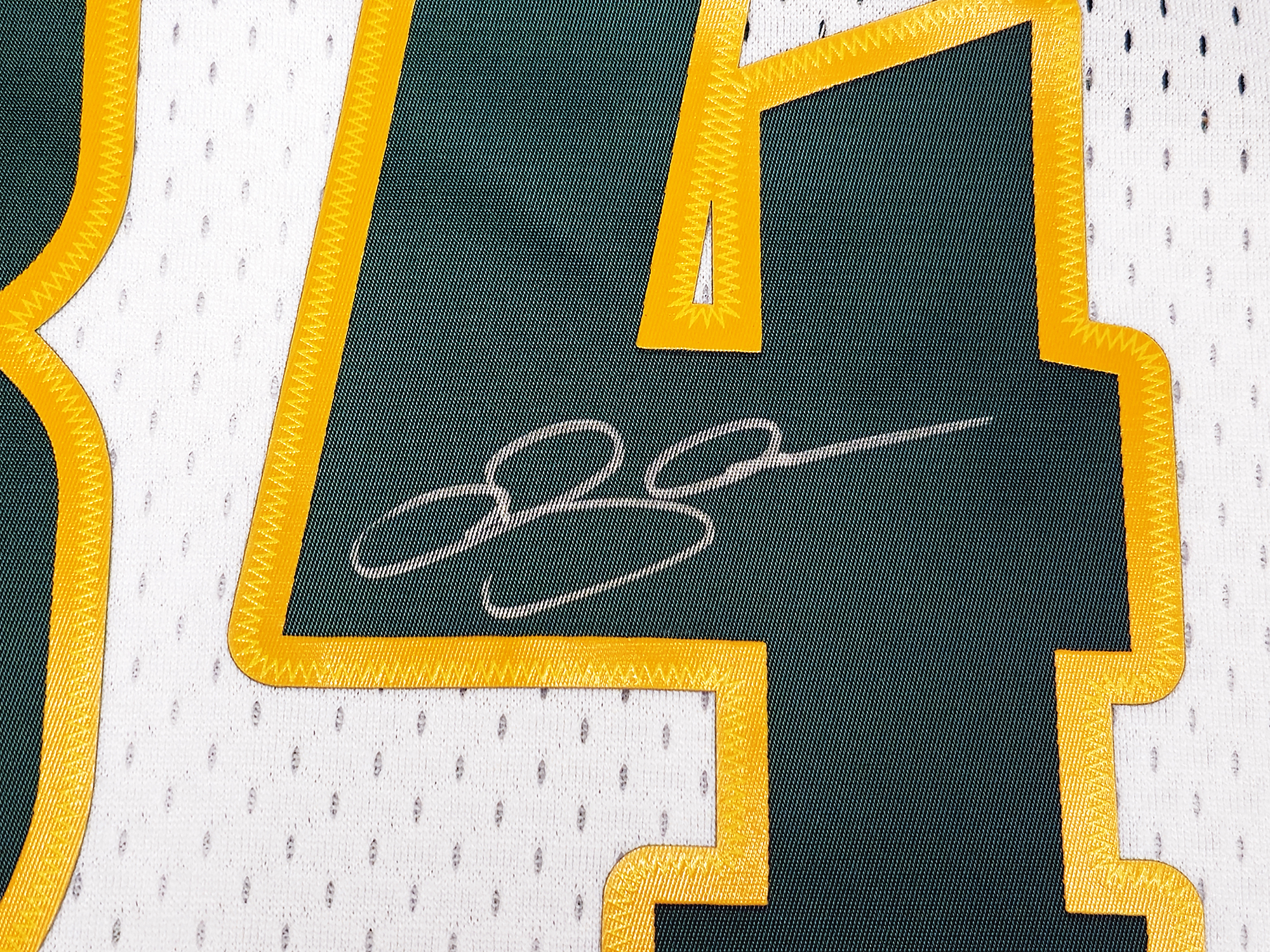 Seattle Sonics Ray Allen Autographed White Authentic Mitchell & Ness ...