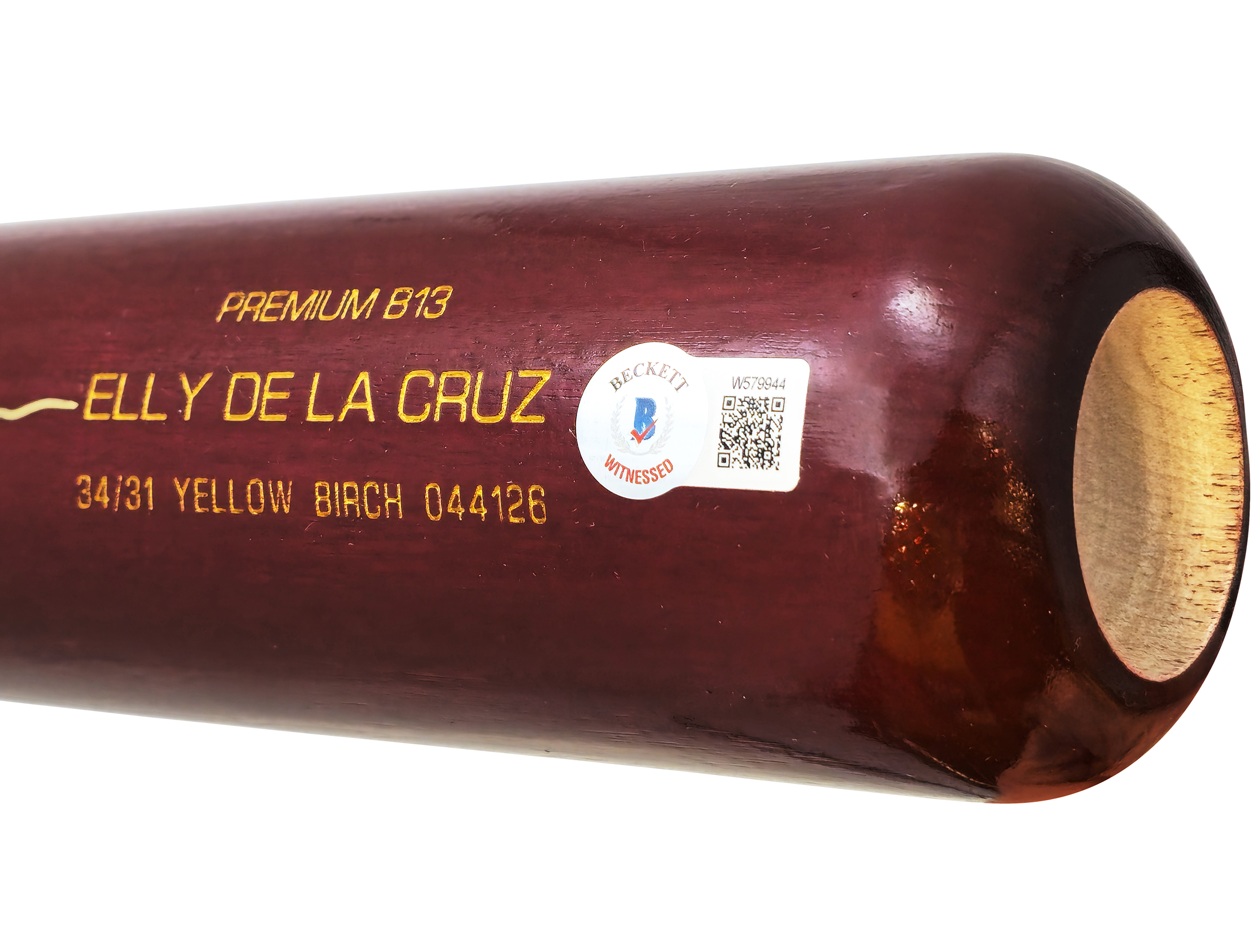 Elly De La Cruz Autographed Red B45 Player Model Baseball Bat ...