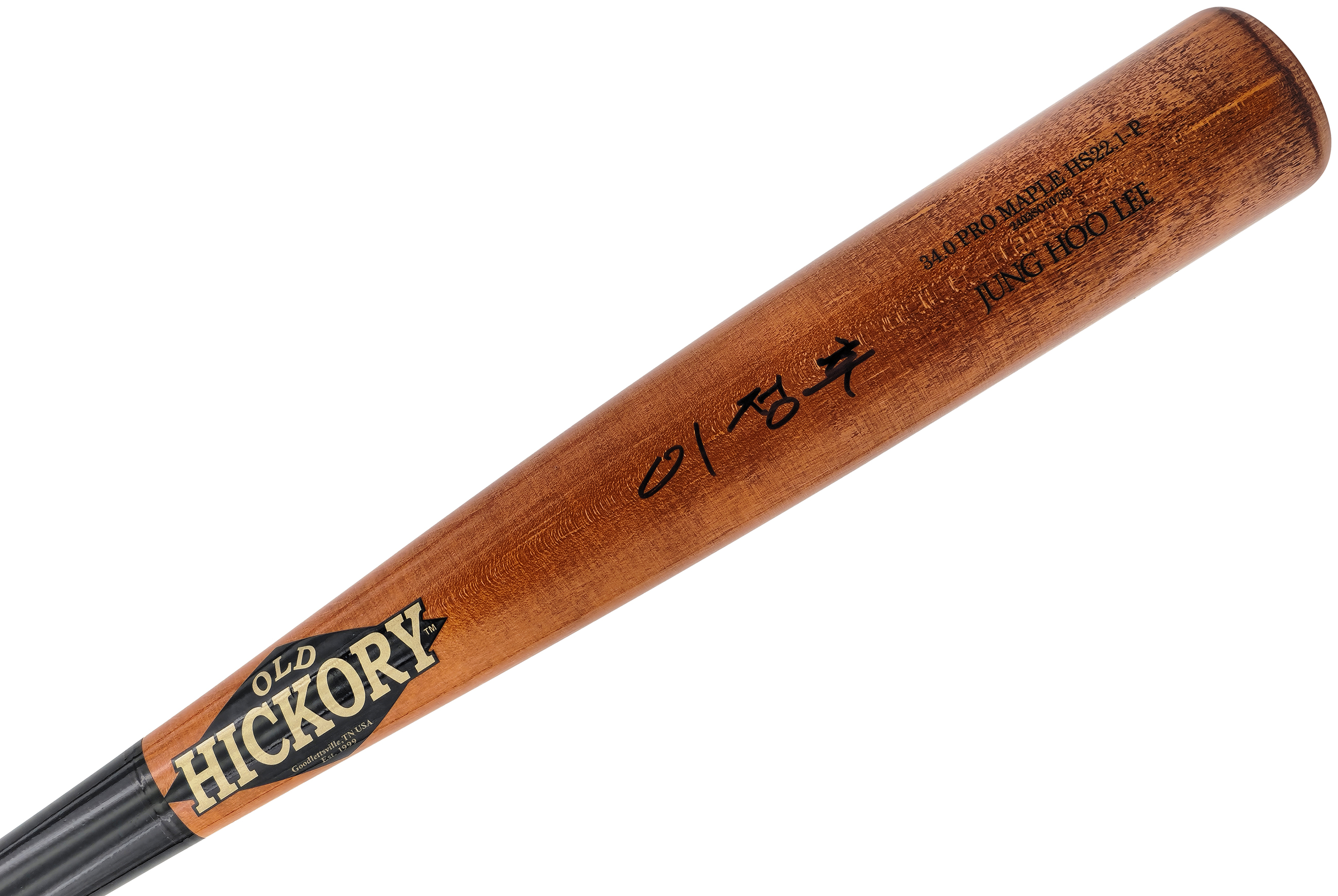 Jung Hoo Lee Autographed Orange & Black Old Hickory Player Model ...