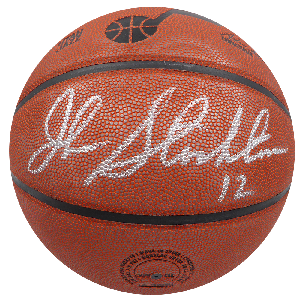 Karl Malone & John Stockton Autographed Wilson Basketball Utah Jazz ...