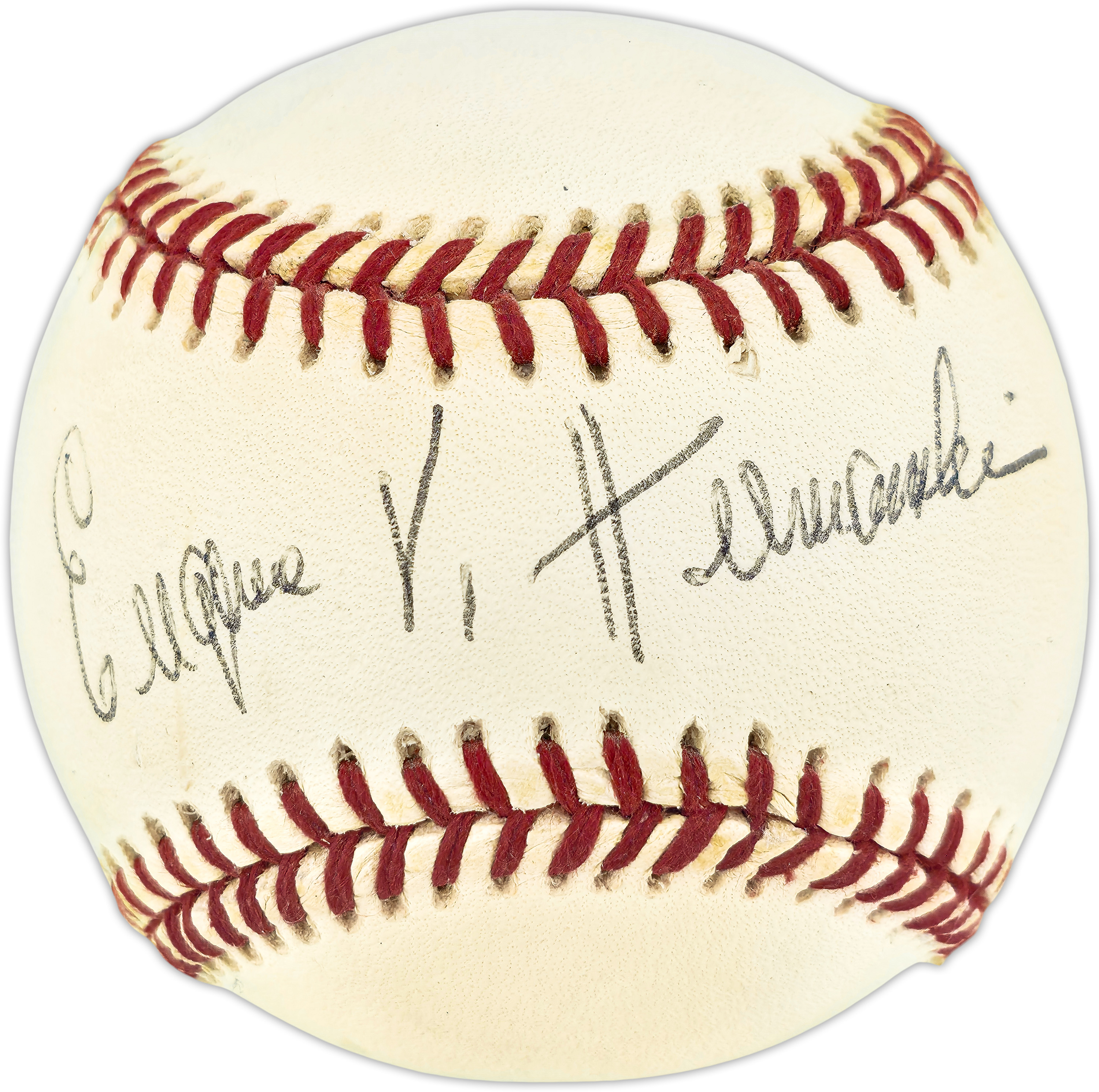 Gene Hermanski Autographed Official AL Baseball Brooklyn Dodgers Full ...