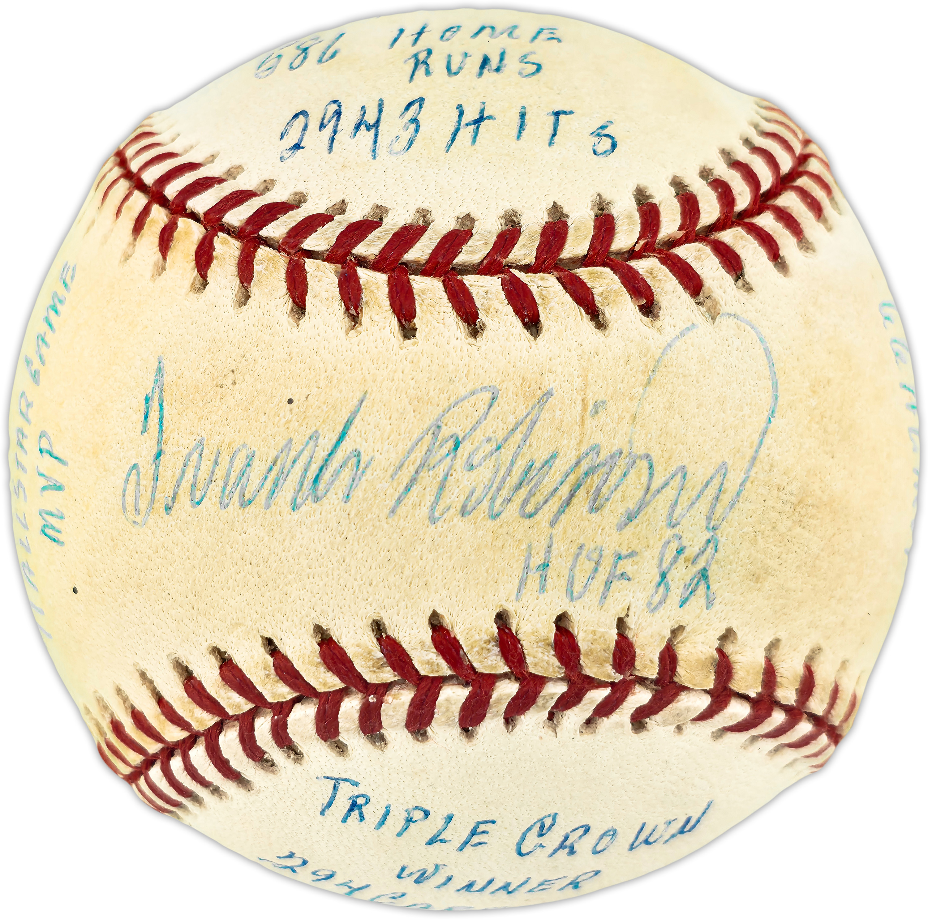 Frank Robinson Autographed Official AL Statball Baseball Baltimore ...