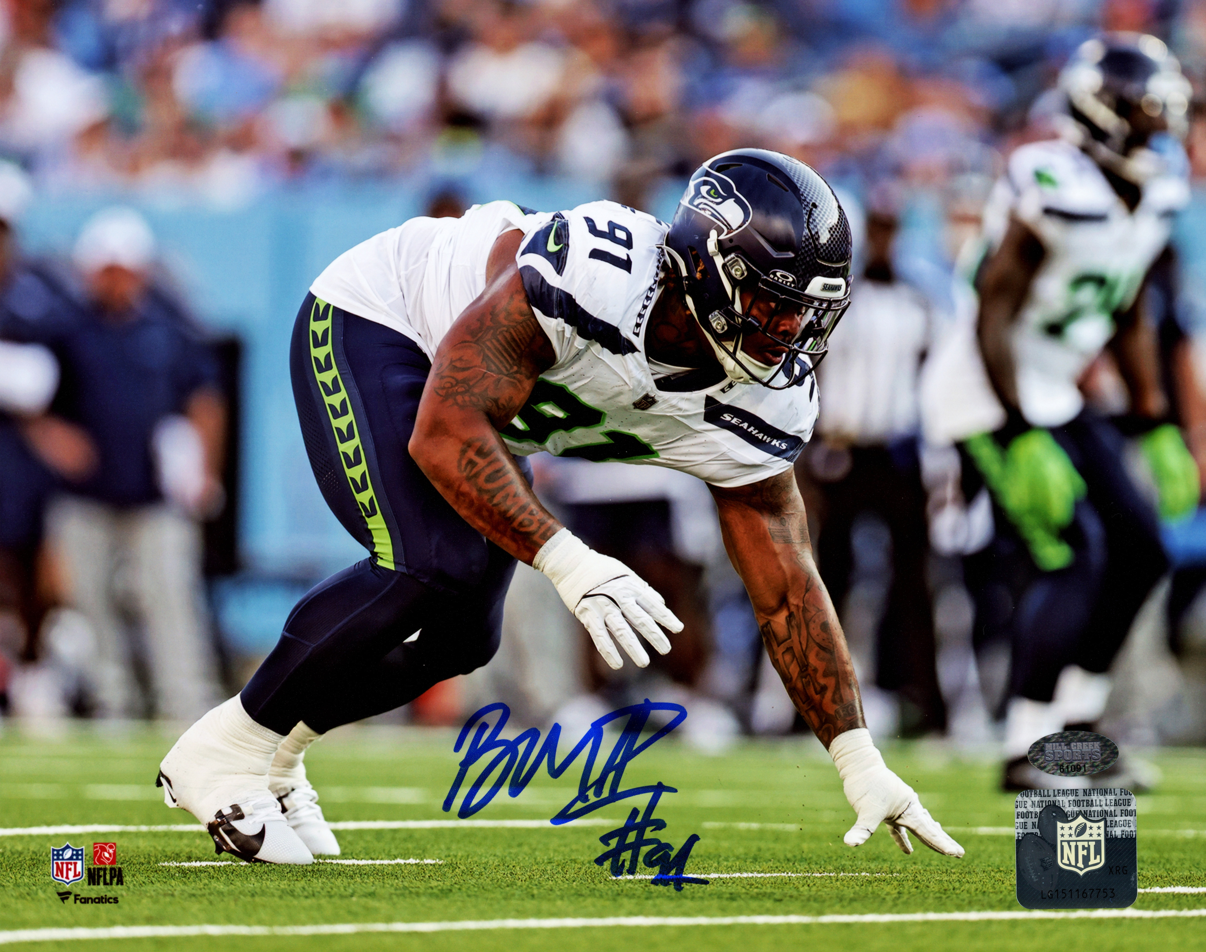 Byron Murphy II Autographed 8x10 Photo Seattle Seahawks MCS Holo Stock ...