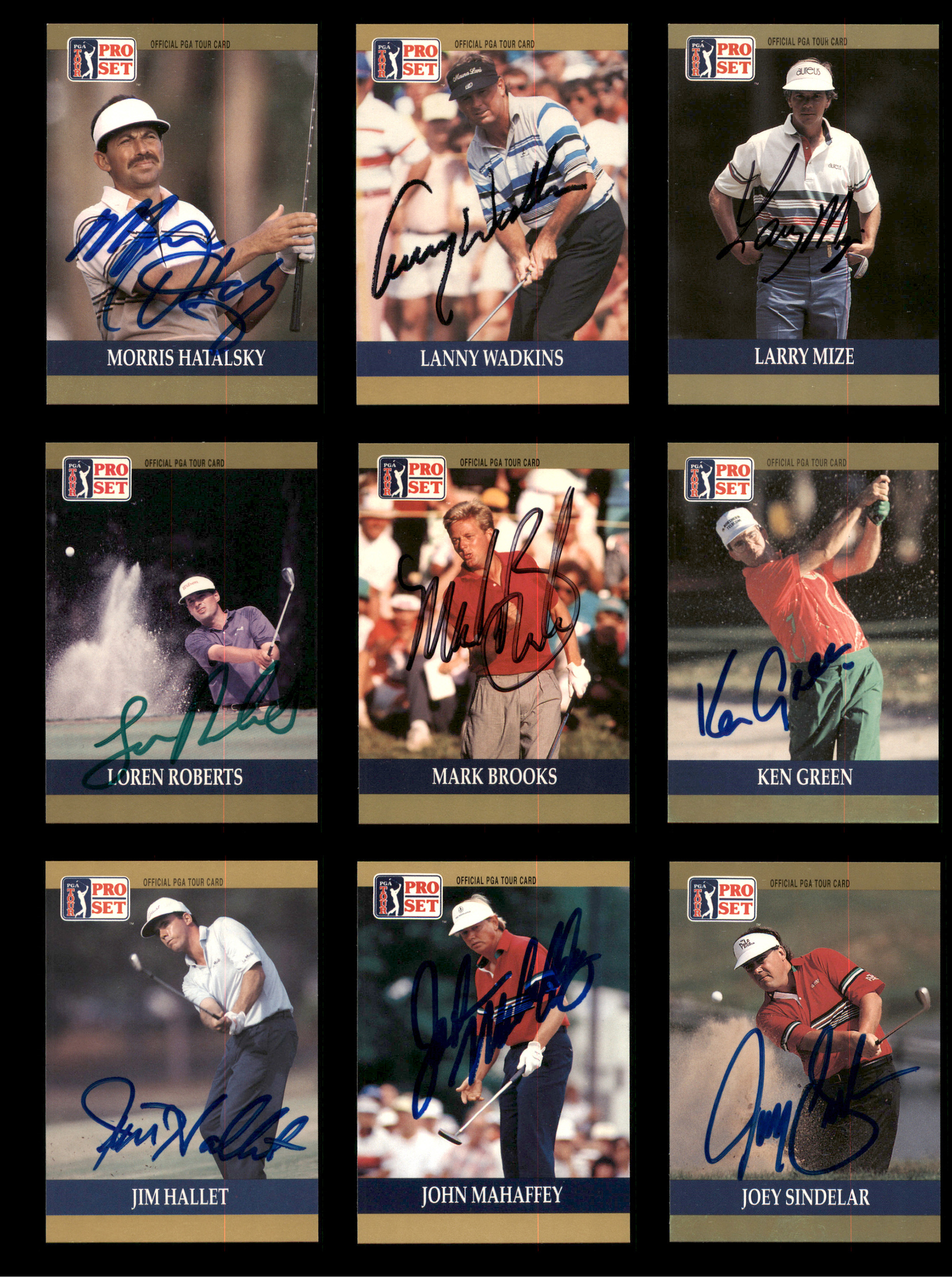 1990 Pro Set Golf Autographed Cards (39 Count Lot - All Different) SKU ...
