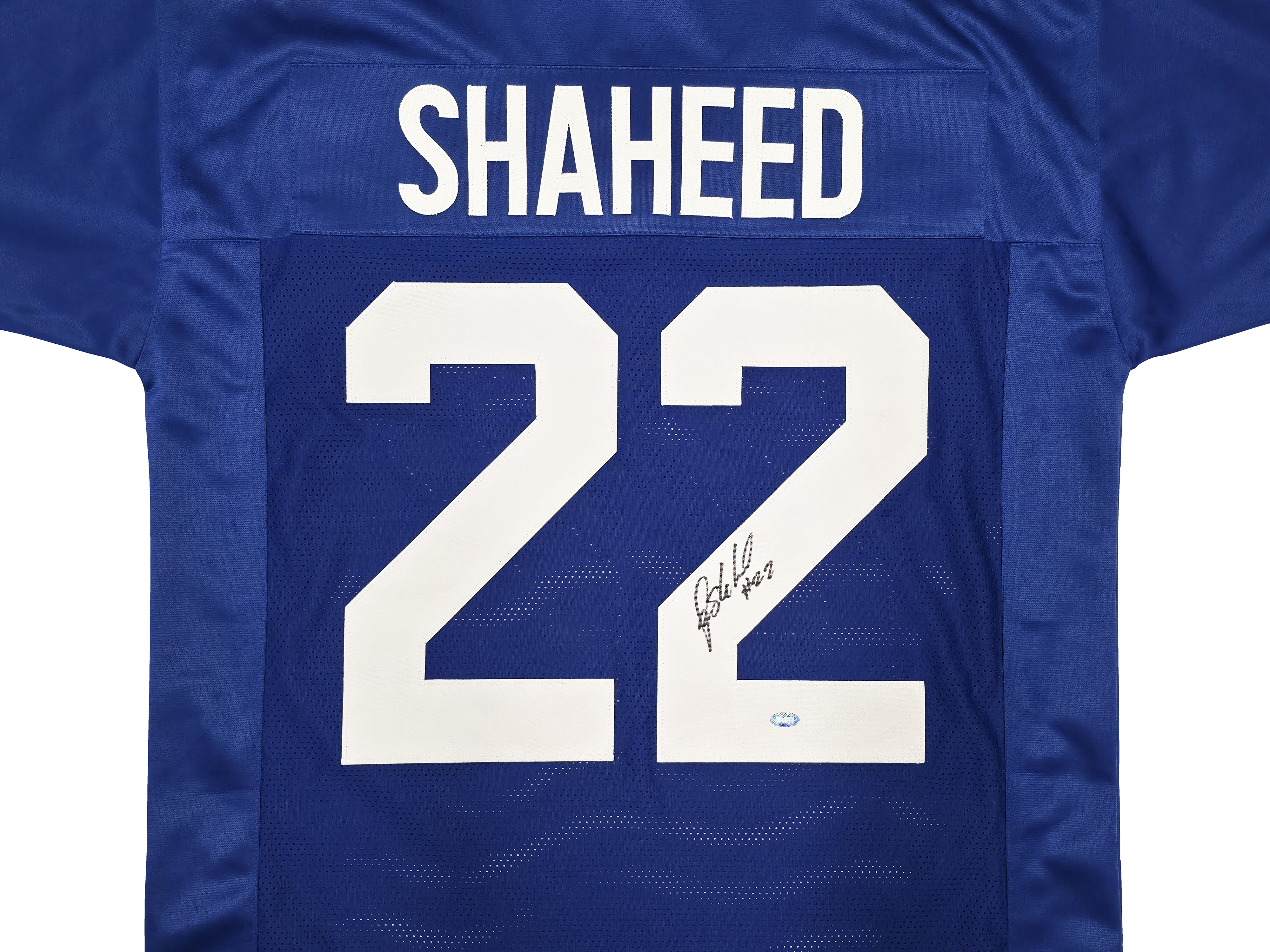 Seattle Seahawks Rashid Shaheed Autographed Blue Jersey MCS Holo Stock ...
