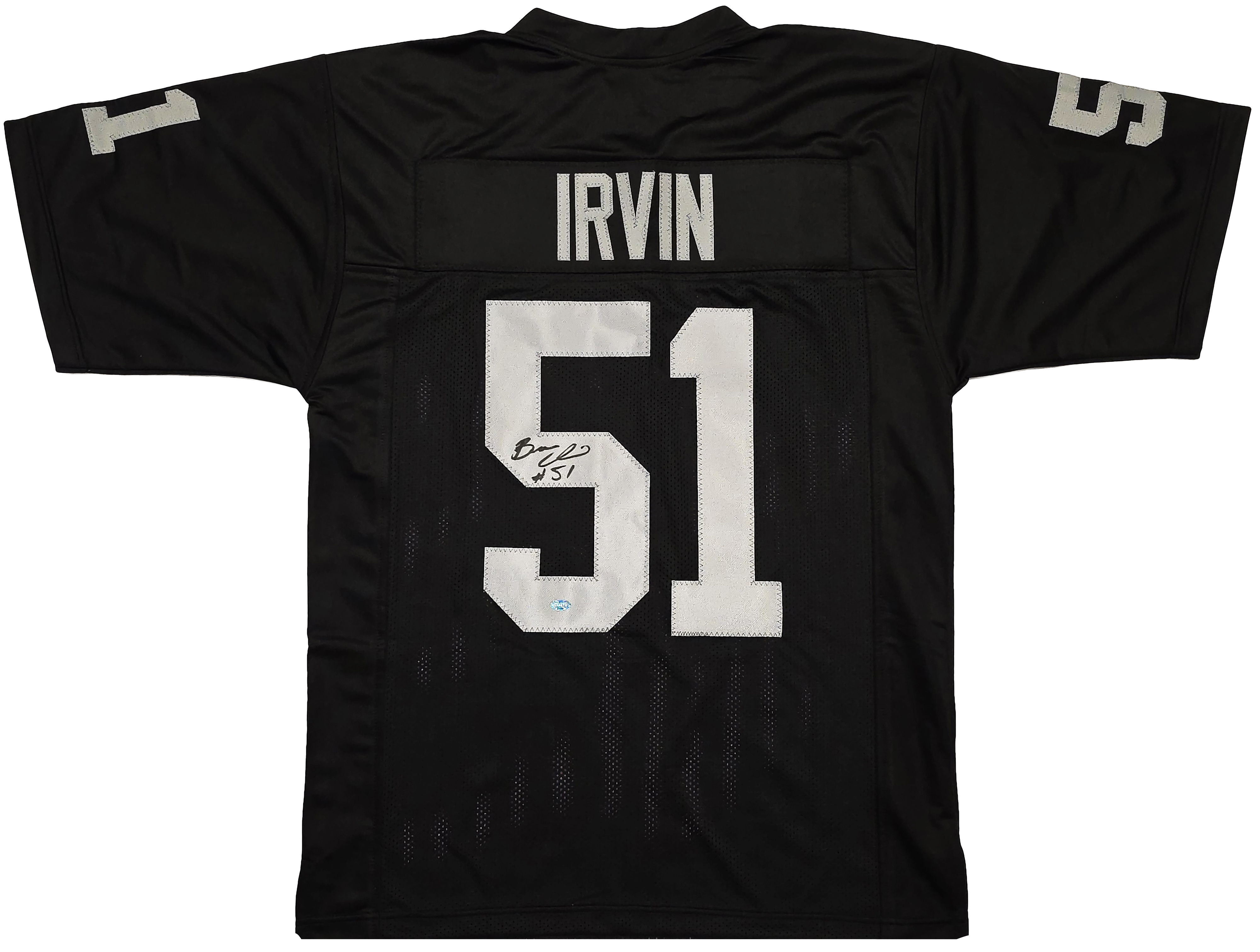 Las Vegas Raiders Bruce Irvin Autographed Black Jersey MCS Holo Stock ...