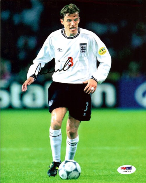 Phil Neville Autographed 8x10 Photo England PSA/DNA #U54303 - Mill ...