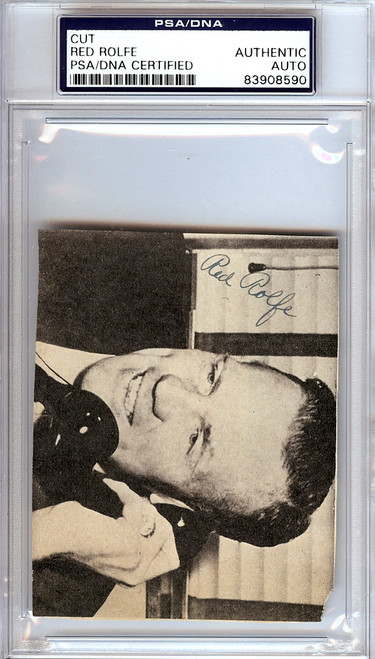 Red Rolfe Autographed 3x4 Newspaper Page Photo New York Yankees ...