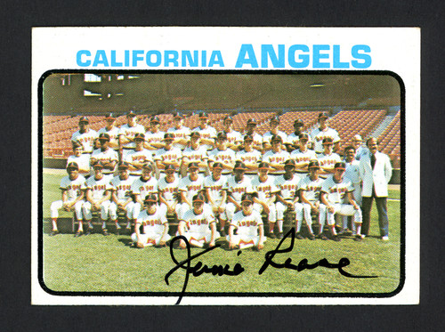 Jimmie Reese Autographed 1973 Topps Card #243 California Angels Coach ...