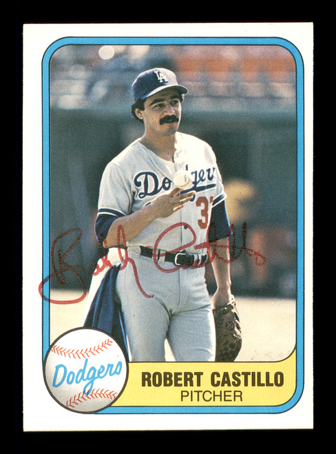 Bobby Castillo Autographed 1981 Fleer Card #137 Los Angeles Dodgers SKU ...
