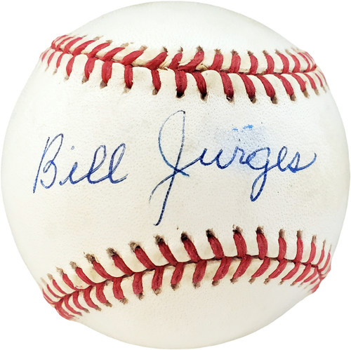 Billy Jurges Autographed Official NL Baseball Chicago Cubs, New York ...