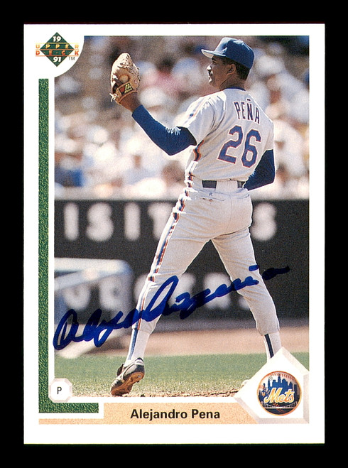Alejandro Pena Autographed 1991 Upper Deck Card #388 Los Angeles ...