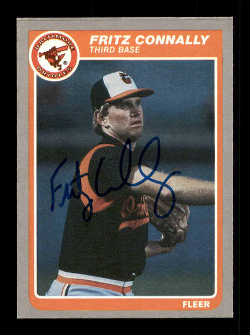 Fritz Connally Autographed 1985 Fleer Update Card #U-30 Baltimore ...