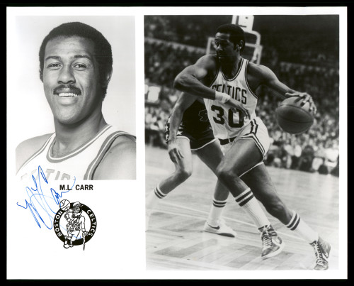 M.L. ML Carr Autographed Team Issued 8x10 Photo Boston Celtics SKU ...