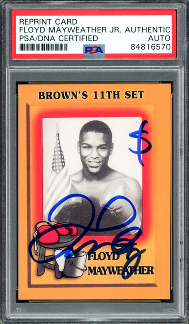 Floyd Mayweather Jr Autographed 1997 Brown's Boxing Rookie Retro ...