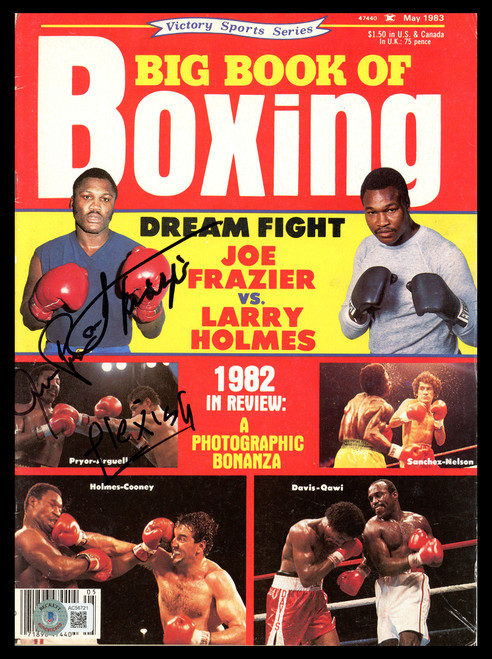Joe Frazier, Alexis Arguello & Aaron Pryor Autographed Big Book of ...