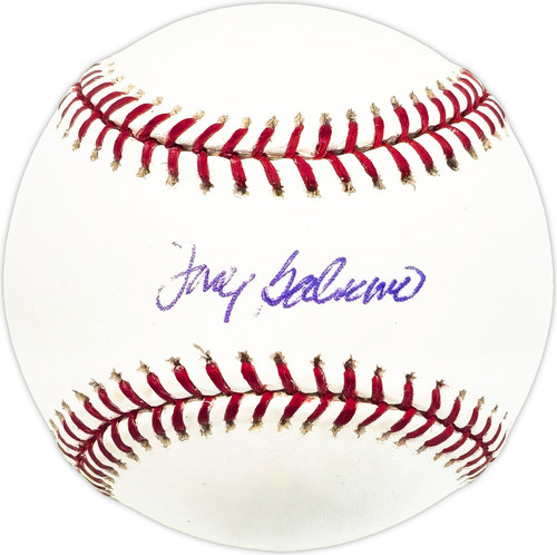 Tony Balsamo Autographed Official MLB Baseball Chicago Cubs Beckett BAS ...