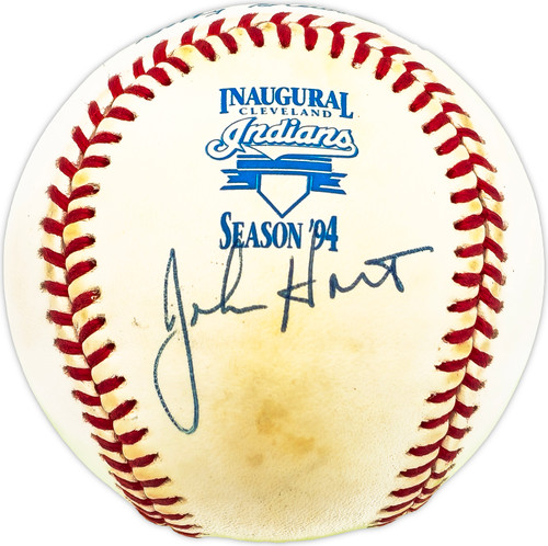 John Hart Autographed Official 1994 Indians Inaugural Season Logo AL ...