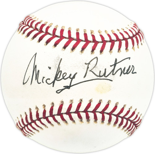 Mickey Rutner Autographed Official AL Baseball Philadelphia A's Beckett ...