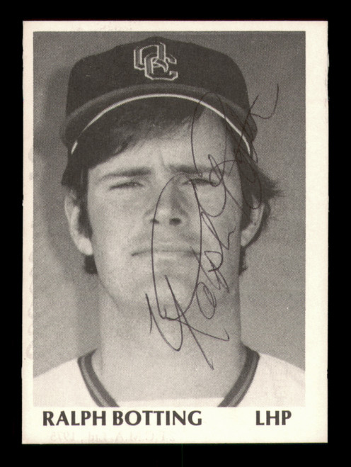 Ralph Botting Autographed 1975 TCMA Rookie Card #2 Quad City Angels SKU ...