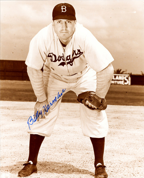 Billy Herman Autographed 8x10 Photo Brooklyn Dodgers Stock #231923 ...
