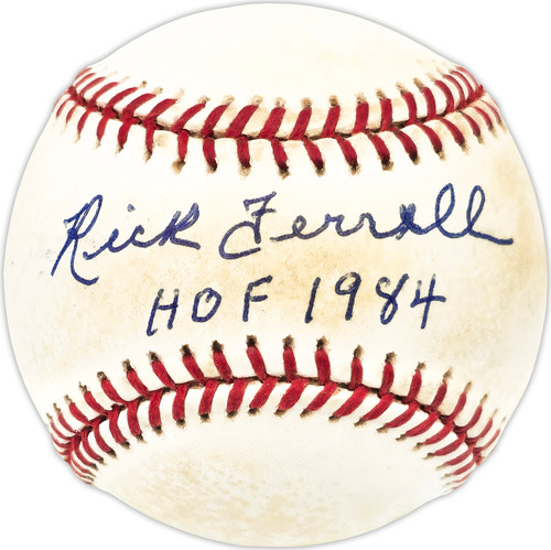Rick Ferrell Autographed Official AL Baseball Boston Red Sox "HOF 1984 ...